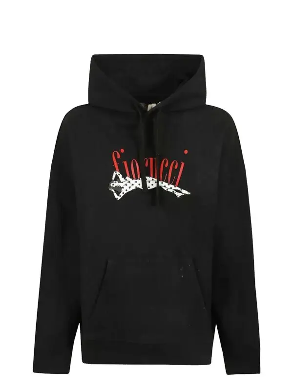 Fiorucci Graphic Print Hoodie - Black