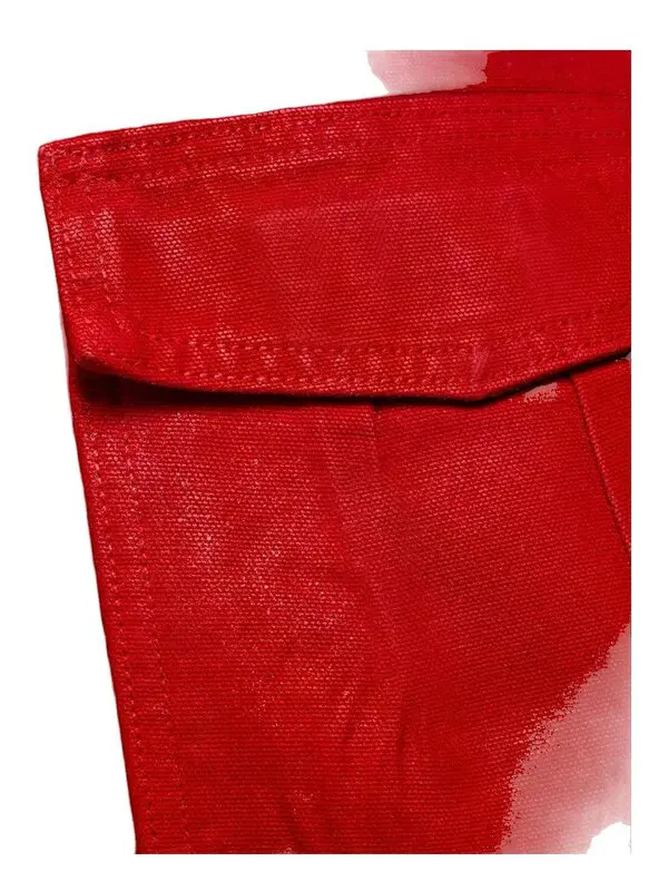 RADO Contrasting Collar Flap-pocket Jacket - Red