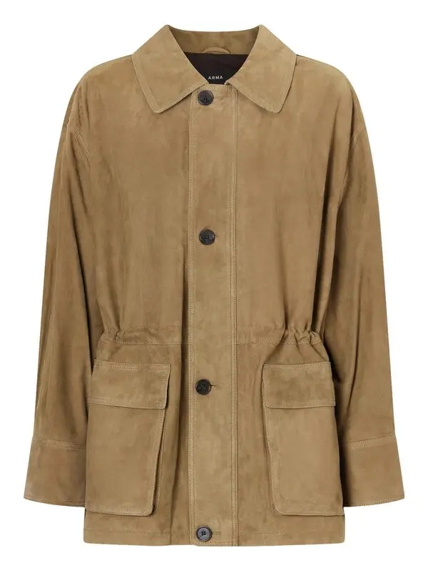 ARMA Maeve Suede Jacket - Neutrals
