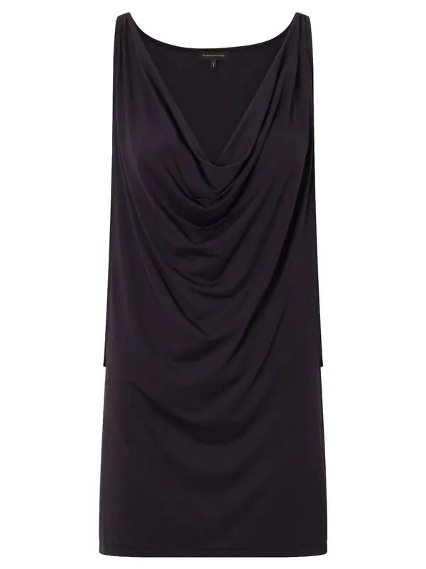 Kiki De Montparnasse Draped Jersey Mini Dress - Black
