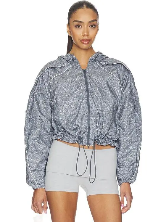 Adidas By Stella McCartney Running Print Jacket In . Also - Grey
