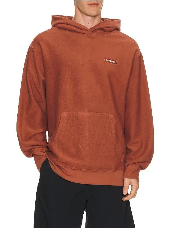 LEGENDS Fairfax Reverse Terry Hoodie In . Also - Brick