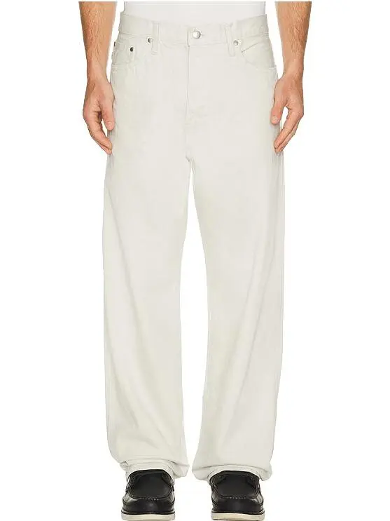 VOWELS Baggy Fit Denim Pants - Ivory