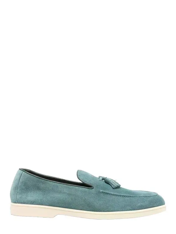 DOUCAL'S Suede Tassel Detail Loafers - Blue
