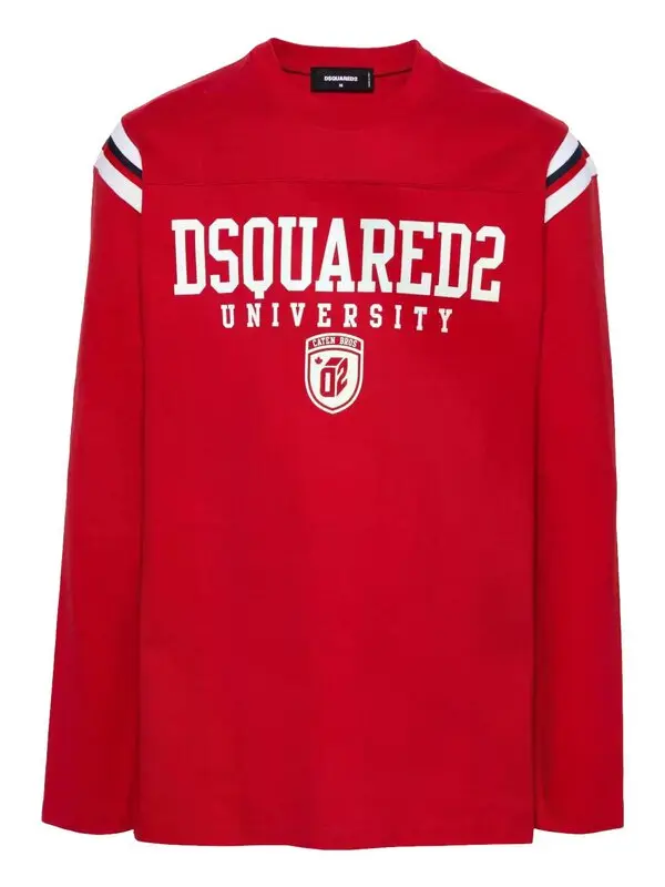 Dsquared2 Varsity Logo-print T-shirt - Red