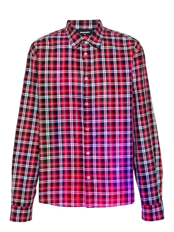 Dsquared2 Canadian Burbs Checked Shirt - Red