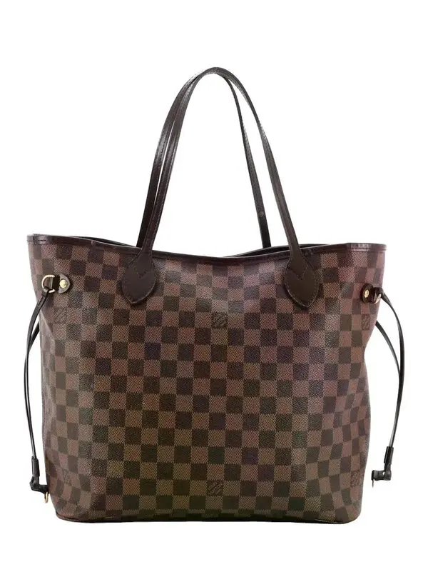 LOUIS VUITTON Damier Neverfull Mm Tote Bag - Brown