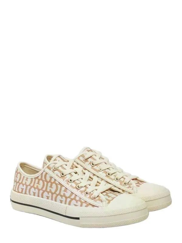 Guess Monogram Lace-up Sneakers - Neutrals