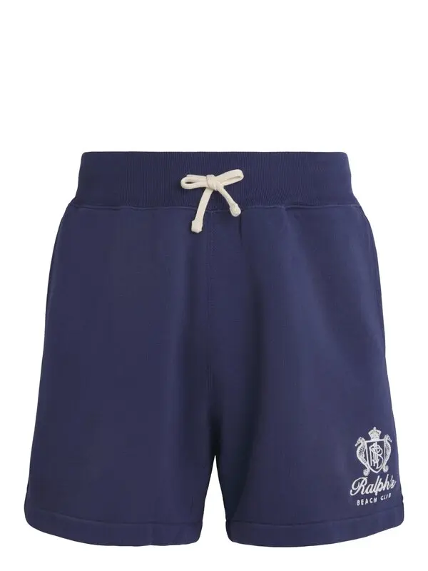 Polo Ralph Lauren Cotton-blend Beach Club Shorts With Drawstring Waist - Blue
