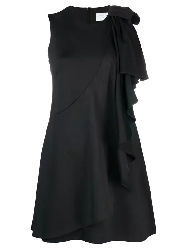Viktor & Rolf Bow Detail Mini Dress - Black