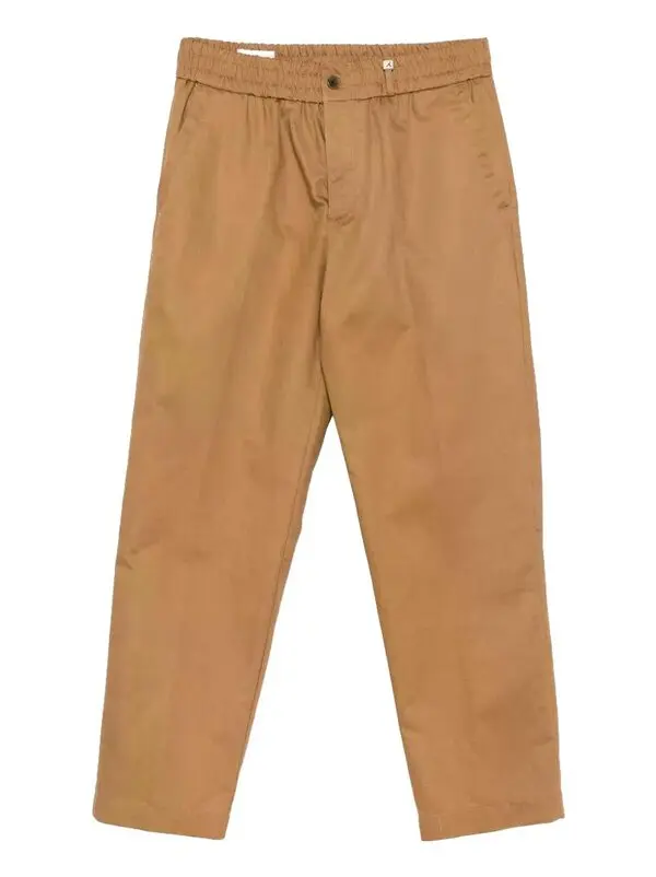 MYTHS Elasticated-waistband Trousers - Brown