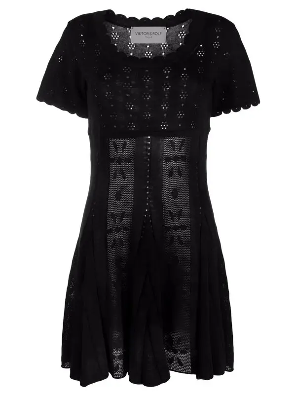 Viktor & Rolf Short-sleeves Mini Dress - Black