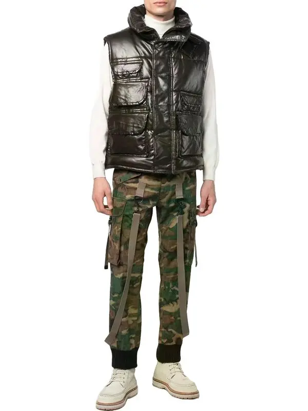 Dsquared2 Forest High-shine Padded Gilet - Green