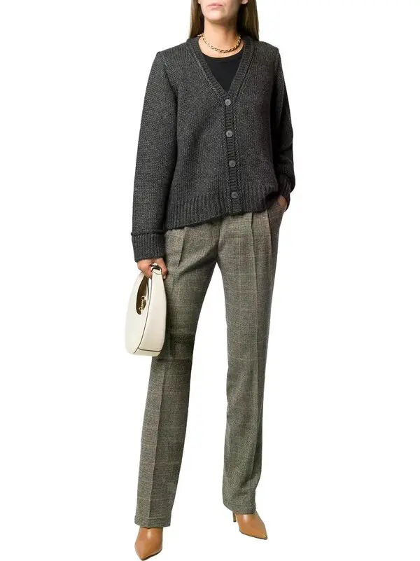 Massimo Alba High-waisted Houndstooth Trousers - Neutrals