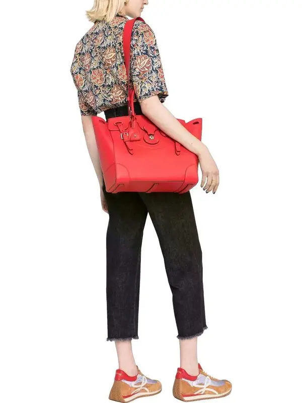 Ralph Lauren Paneled Tote Bag - Red