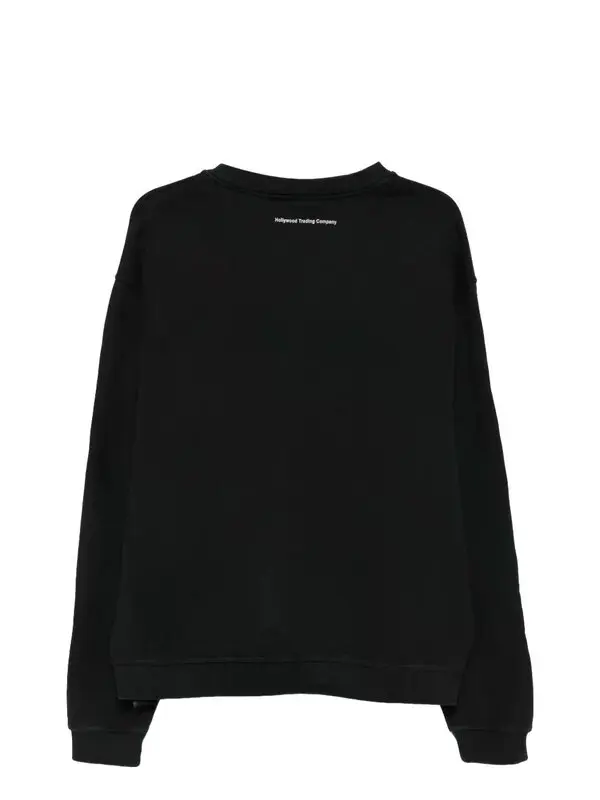 HTC LOS ANGELES Moustache Stud-embellished Sweatshirt - Black