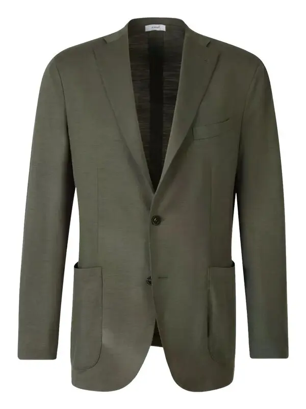 Boglioli Wool Single-breasted Blazer - Green