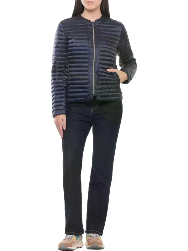 SAVE THE DUCK Quilted Zip-up Jacket - Blue