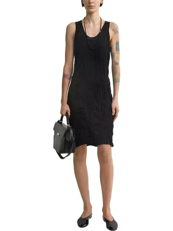 TOTEME Crinkled Tank Dress - Black