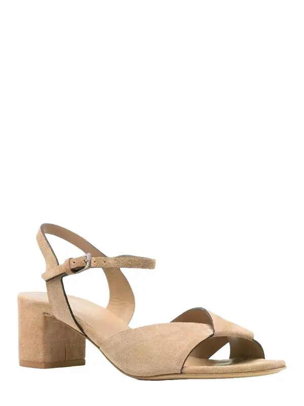 DEL CARLO Betty Suede Sandals - Neutrals