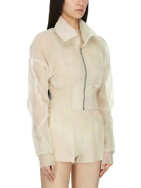 Rick Owens Dracucollar Jacket - Neutrals