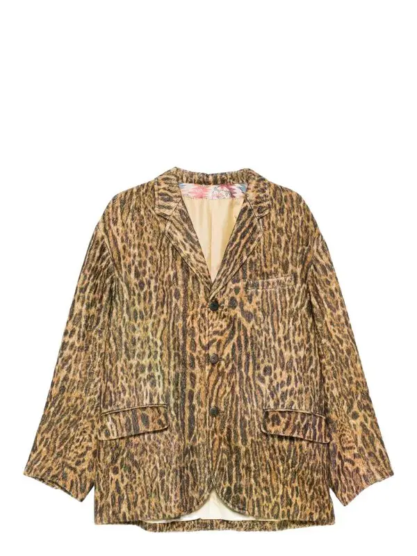 Visvim Bowen Leopard-print Blazer - Neutrals