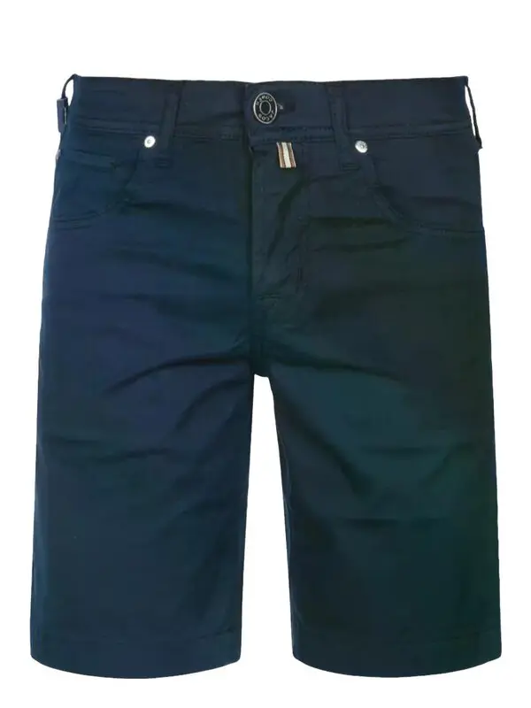 Jacob Cohen Logo-patch Five-pocket Shorts - Blue