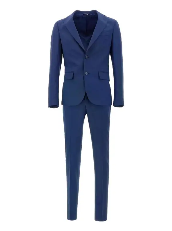 Brian Dales Slim-fit Single Breasted Suit - Blue