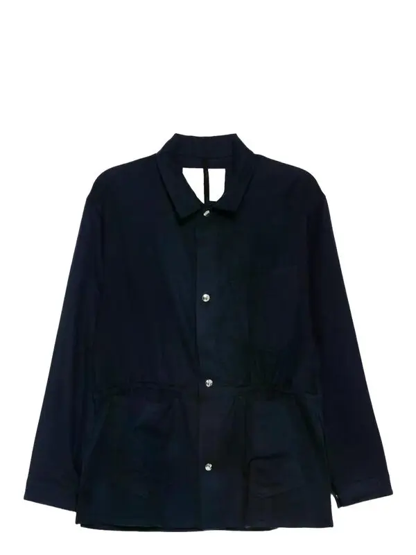 SETCHU Button Cashmere Jacket - Blue