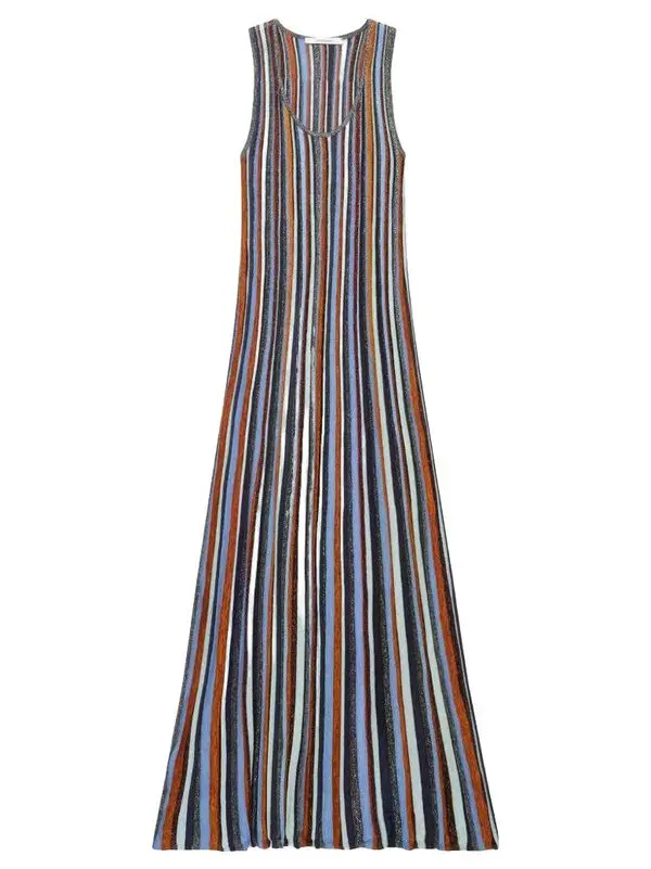 Malìparmi Flexage Striped Maxi Dress - Blue