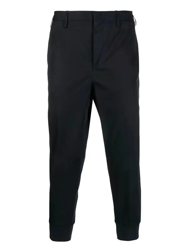 Neil Barrett Cropped-leg Chino Trousers - Blue