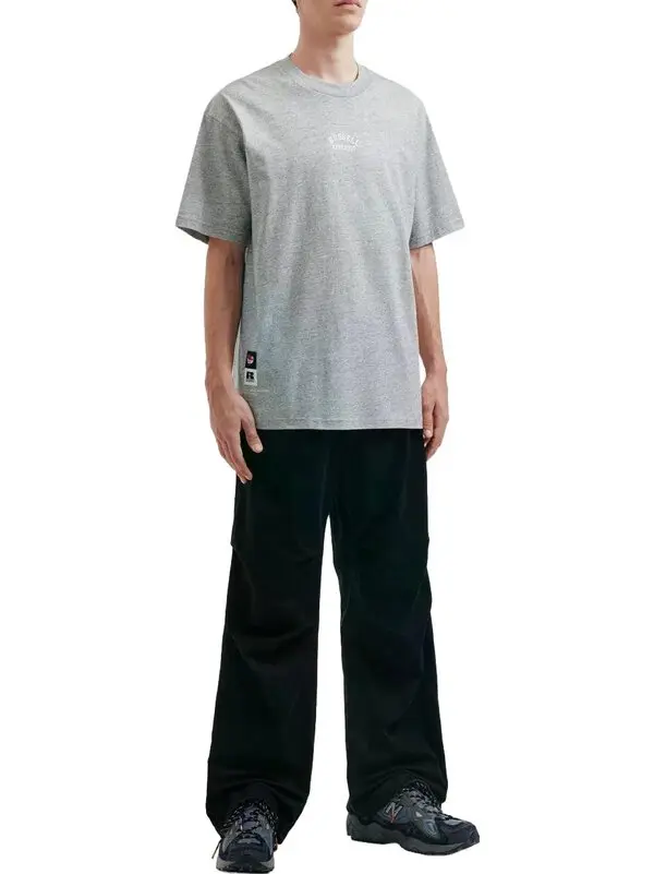 Izzue Text Print T-shirt - Grey