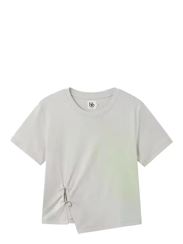 B+AB Ring Detail T-shirt - Grey