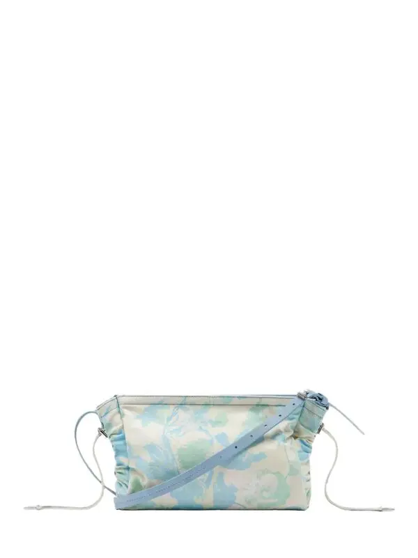 MAISON MARGIELA Floral Print Canvas Messenger Bag - Blue
