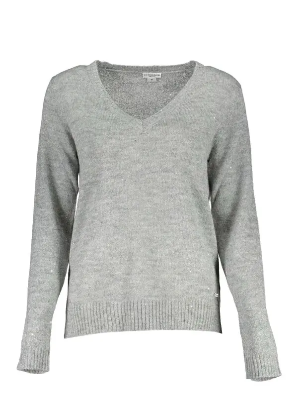 U.s. Polo Assn. Glitter V-neck Sweater - Grey