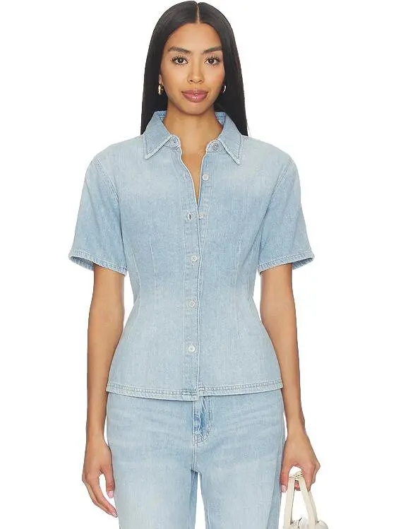 DL1961 Dl Aura Joice Denim Shirt - Blue