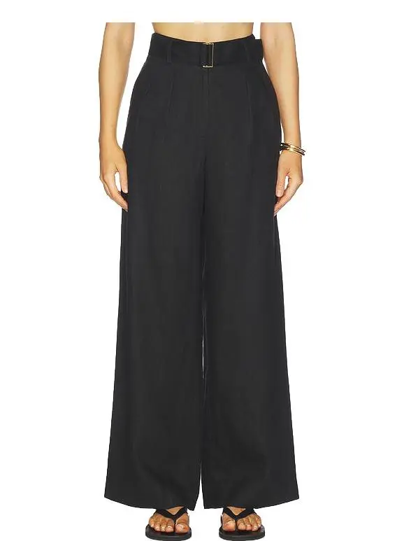 HEVRON Alina Pant In . Also - Black