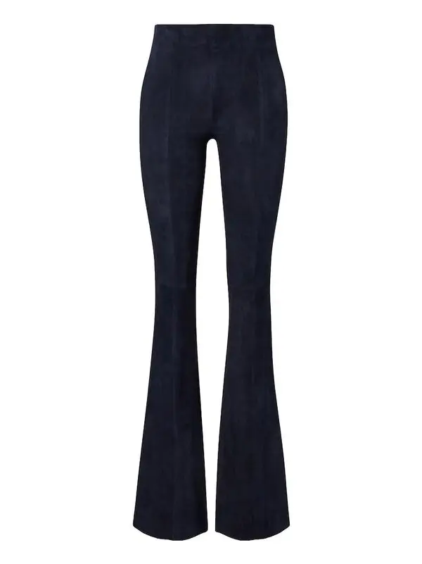 Stouls Gege Suede Flared Pants - Blue
