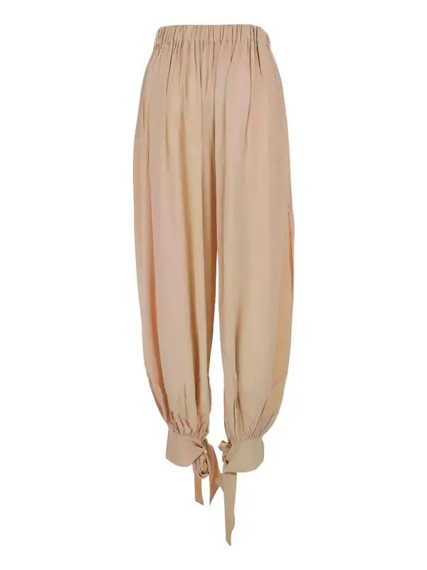 Andamane Noor Tie-cuff Gathered Trousers - Neutrals