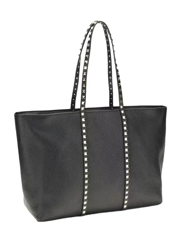 Valentino Garavani Medium Rockstud-embellished Leather Tote Bag - Black