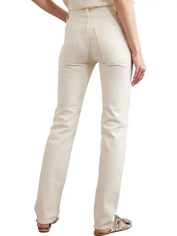 JAMIE HALLER Low-rise Slim-leg Jeans - Neutrals