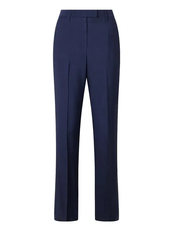 KALLMEYER Charlie Woven Mid-rise Straight-leg Pants - Blue
