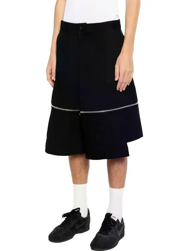 Comme Des Garçons Zip-detail Shorts - Black