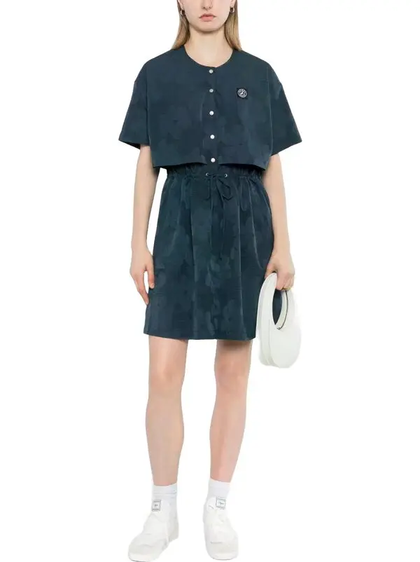 AGNES B. Patterned Mini Dress - Blue