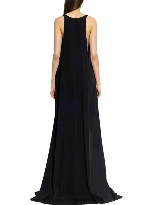 Rick Owens Draped Sleeveless Maxi Dress - Black