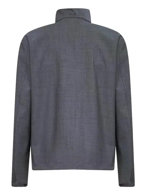 Herno Zip-up Stand-collar Jacket - Grey