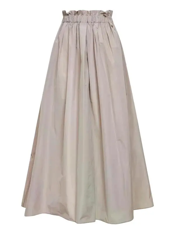 Herno Pleated Maxi Skirt - Neutrals