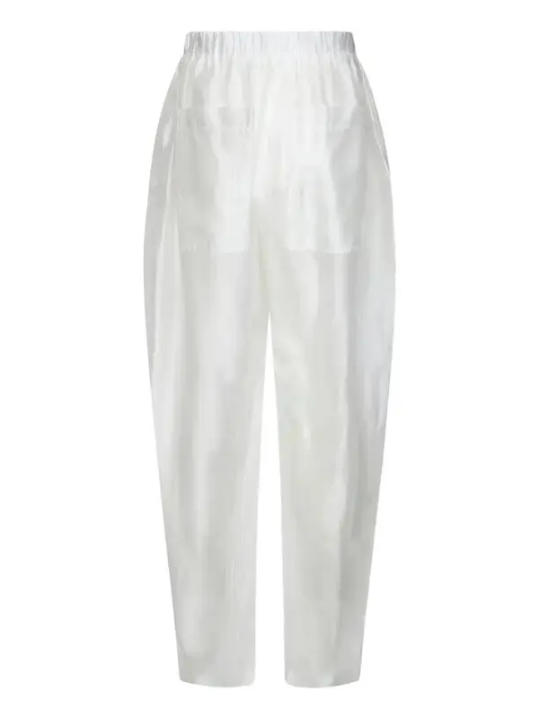 DARKPARK Sheer Balloon-leg Trousers - White