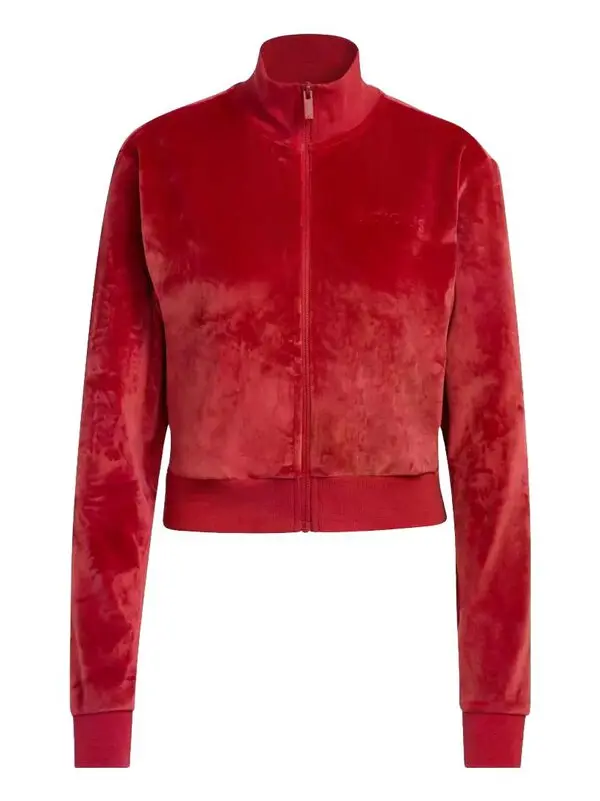 Adidas Velour Tracksuit - Red