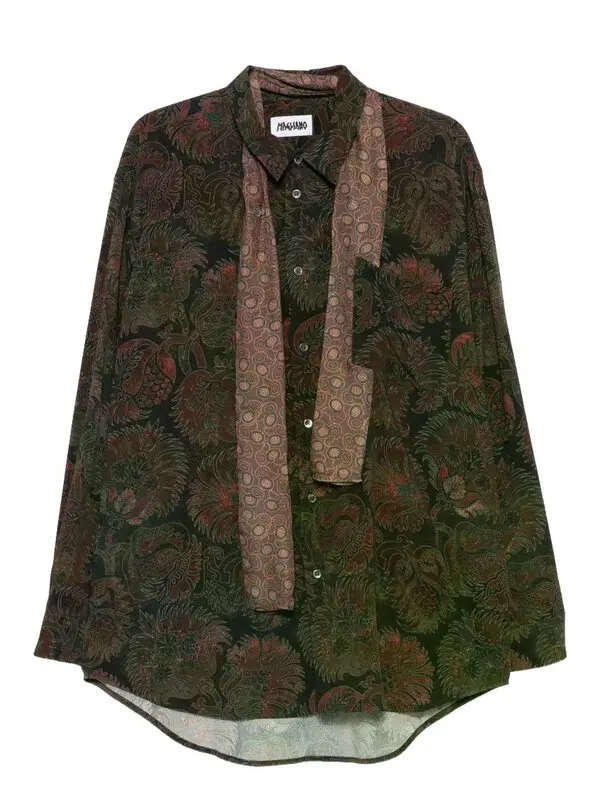 MAGLIANO Liquid Penna Long-sleeve Shirt - Green